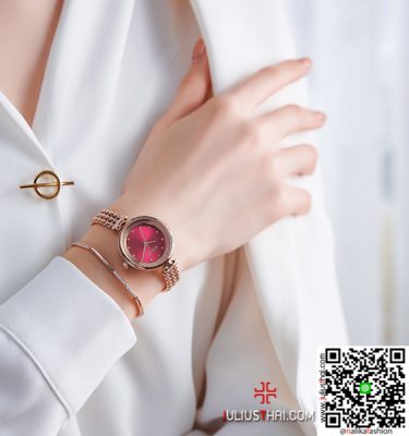 นาฬิกา Julius JA-1285 สายสแตนเลส สีพิ้งโกล สวยหวานมาก - นาฬิกา Julius ...