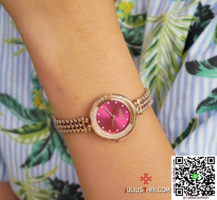 นาฬิกา Julius JA-1285 สายสแตนเลส สีพิ้งโกล สวยหวานมาก - นาฬิกา Julius ...